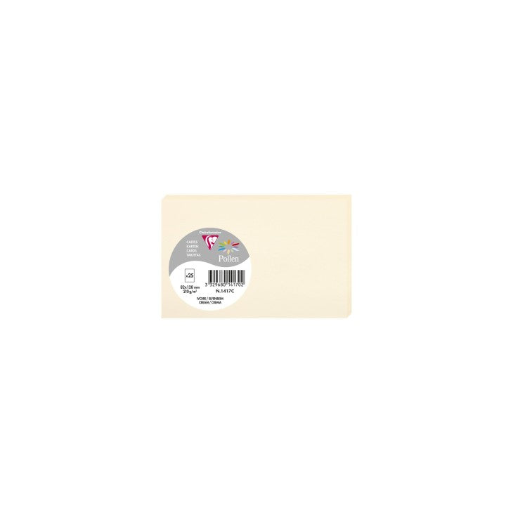 Ivory card 128X82 210G. Pack.25 – Pierre Belvédère