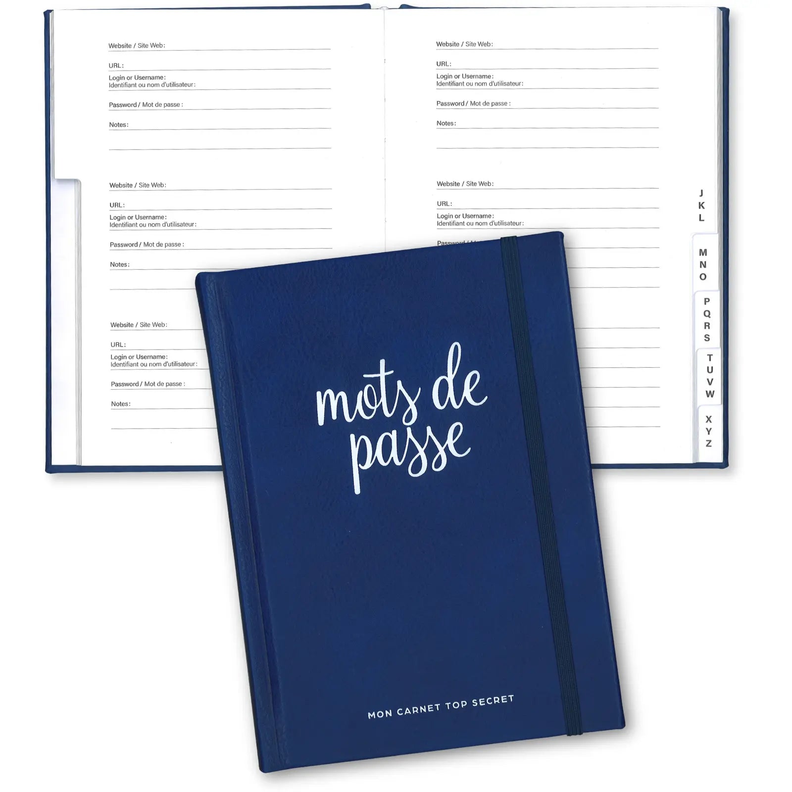 Carnet Mot De Passe Classique Livre Pratique Bilingue – Pierre Belvédère