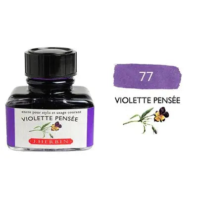 Writing Ink La Perle des Encres Pansy Violet 30ml – Pierre Belvédère